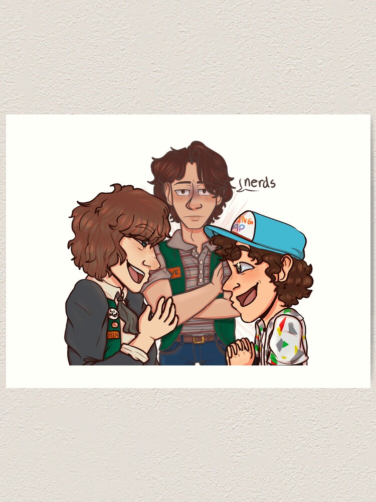 "Stranger Things Season Four Robin, Steve, and Dustin "Nerds" Sticker ...