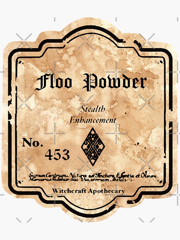 "Floo Powder Potion" Sticker for Sale by StormSparrowInn | Redbubble
