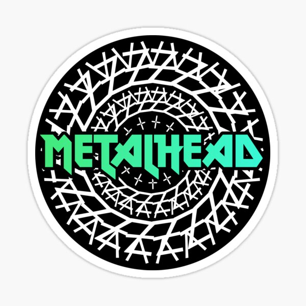 Metalhead Sticker For Sale By Starspear Redbubble