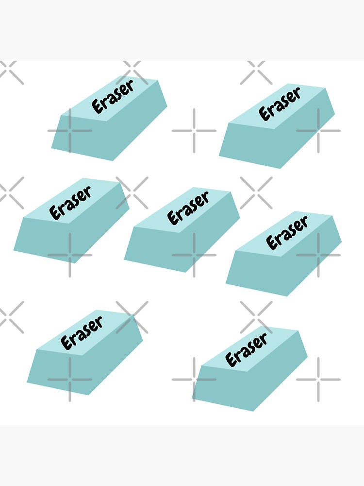 "Eraser stickers for kids that are colorful and fun to use" Sticker for ...