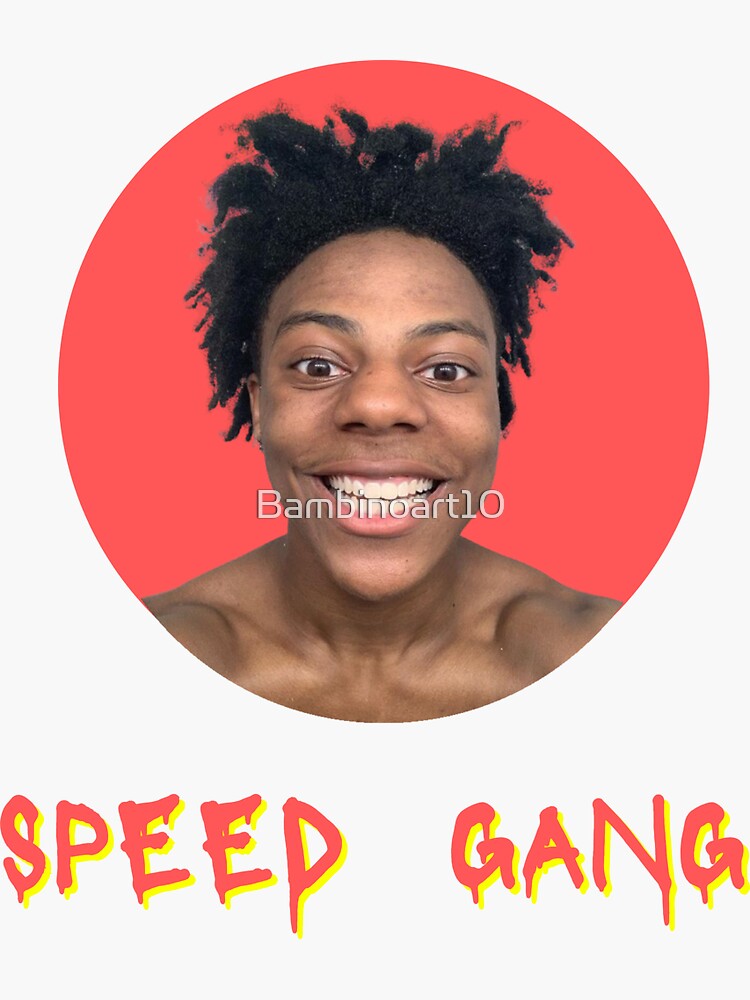 "Ishowspeed - speed gang t-shirts 2022" Sticker for Sale by ...