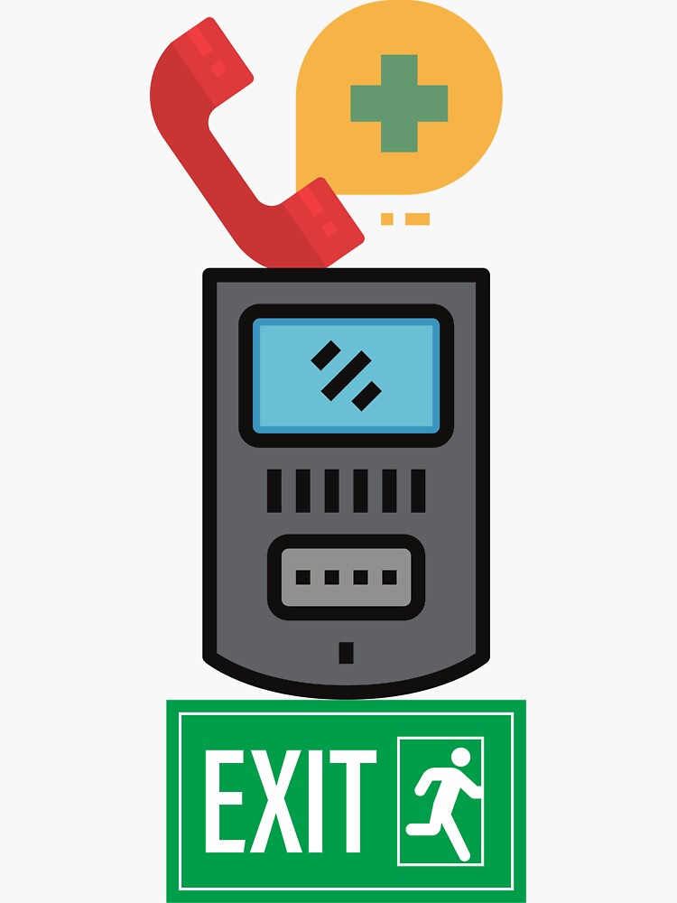 "Emergency Intercom" Sticker for Sale by CouponCut | Redbubble