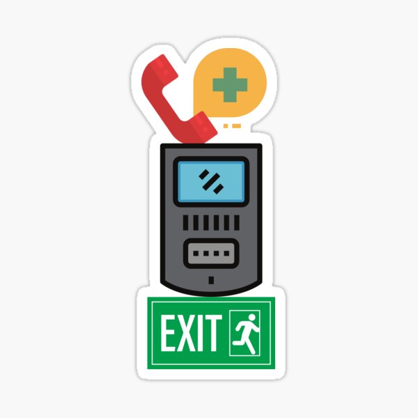 "Emergency Intercom" Sticker for Sale by CouponCut | Redbubble