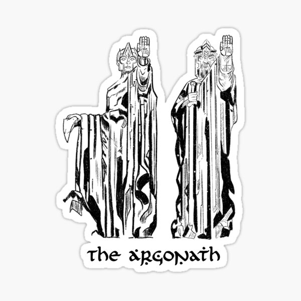 "The Argonath" Sticker for Sale by StormSparrowInn | Redbubble
