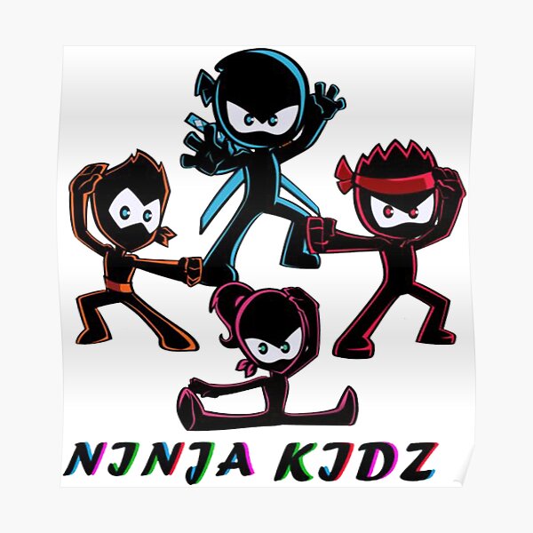 "ninja kidz" Poster for Sale by Jackartd | Redbubble