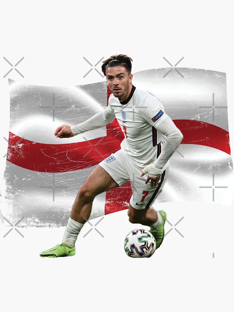 "Jack Grealish English Flag" Sticker for Sale by denisseinfeld | Redbubble