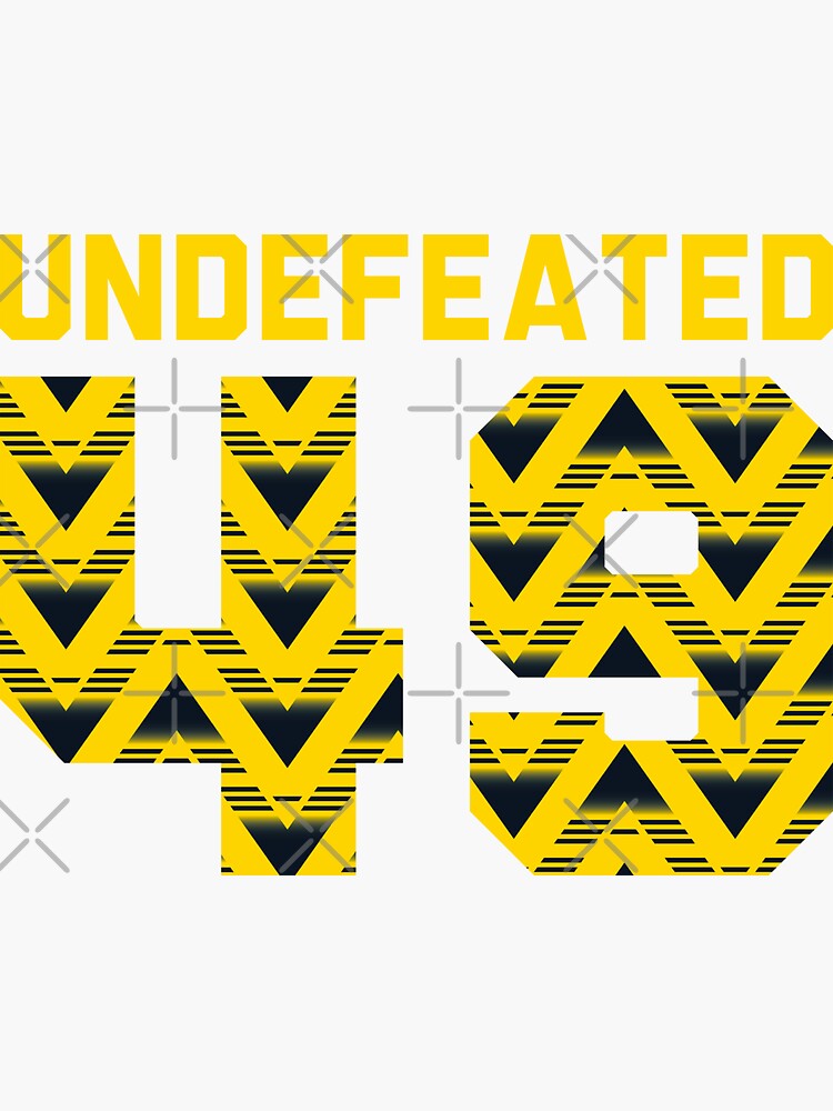 "49 UNDEFEATED Arsenal Bruised Banana" Sticker for Sale by Footarts ...