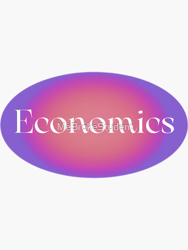 "Economics Purple Gradient!" Sticker for Sale by MeBrokeStudent | Redbubble