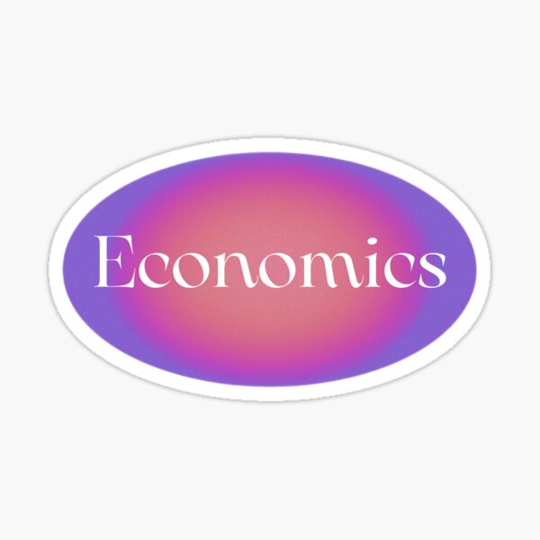 "Economics Purple Gradient!" Sticker for Sale by MeBrokeStudent | Redbubble