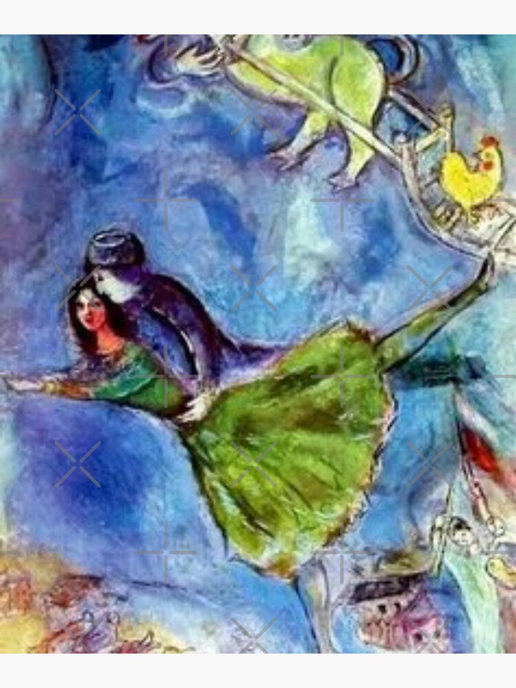 "Lovers 1944 by marc chagall artist famous poster " Poster for Sale by ...