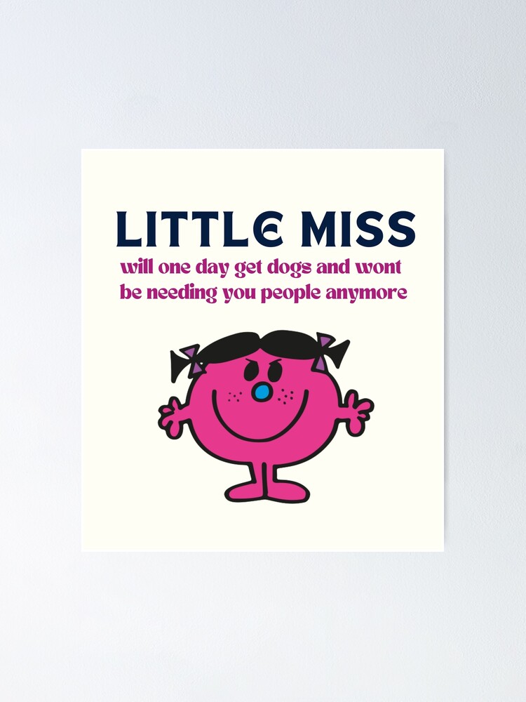 " "Little miss bad character" meme funny tshirts aesthetic " Poster for ...