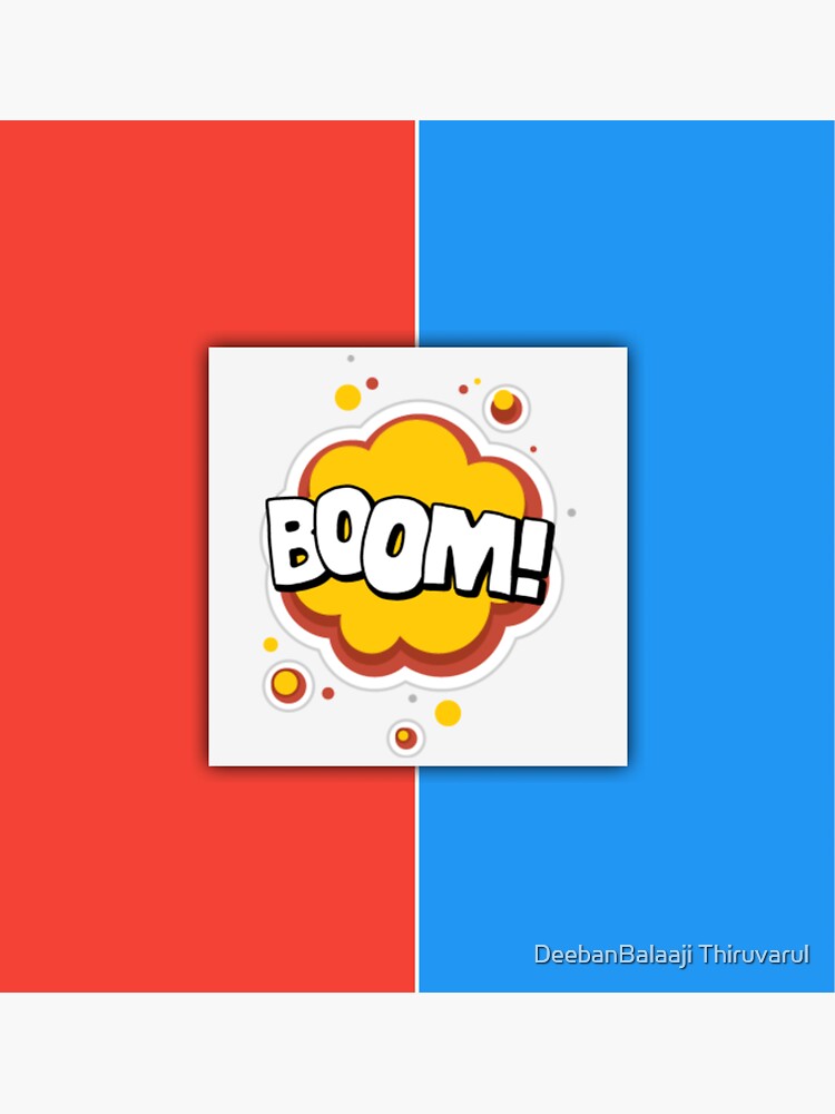 "'Boom' Modern Digital Art" Sticker for Sale by IamBalaaji | Redbubble
