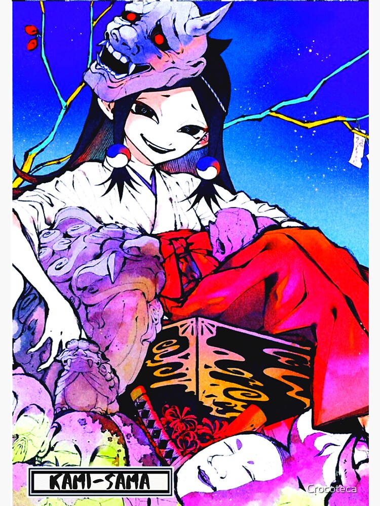Little Kami Sama Full Colors Sticker For Sale By Crocoteca Redbubble