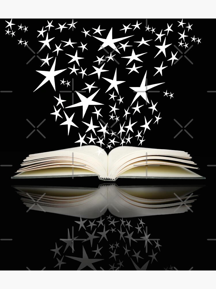 "Spell Book of Magic Stars" Sticker for Sale by HarryMagicPlace | Redbubble