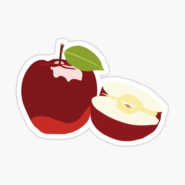 "Apple design-fruit collection-" Sticker for Sale by KBB-arts | Redbubble