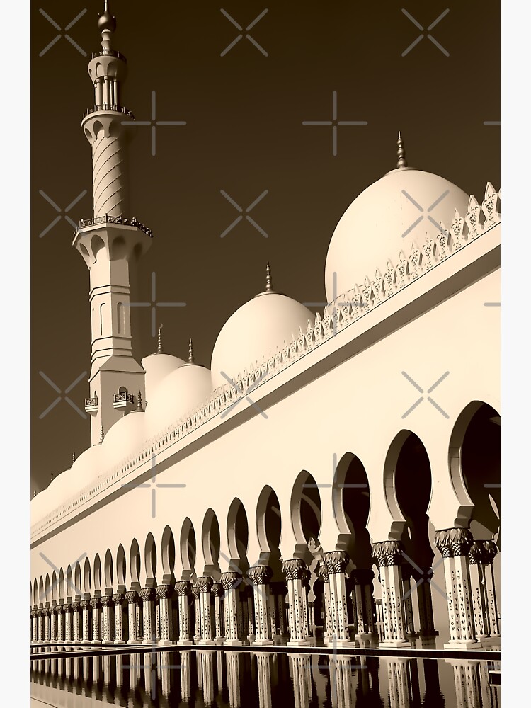 "Reflective Symmetry #3 | Sheikh Zayed Mosque Abu Dhabi" Sticker for ...