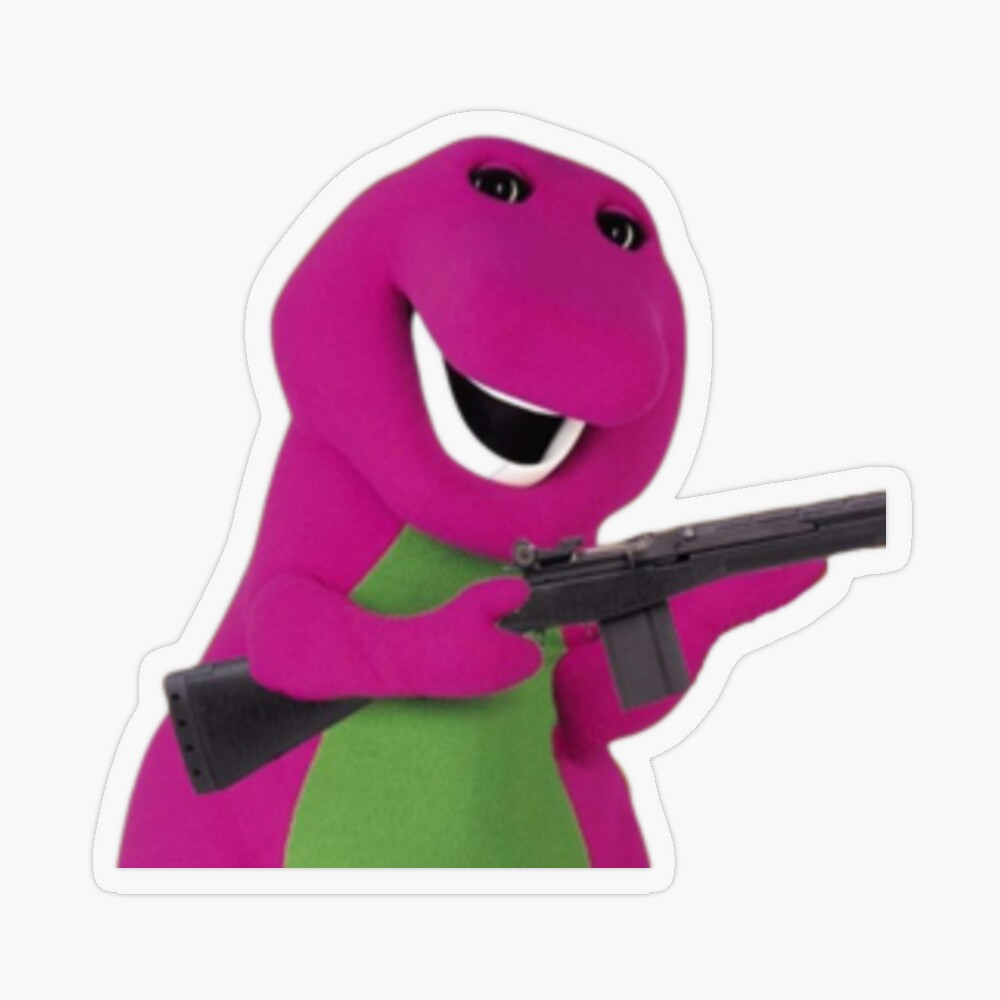 Barney The Dinosaur With A Gun