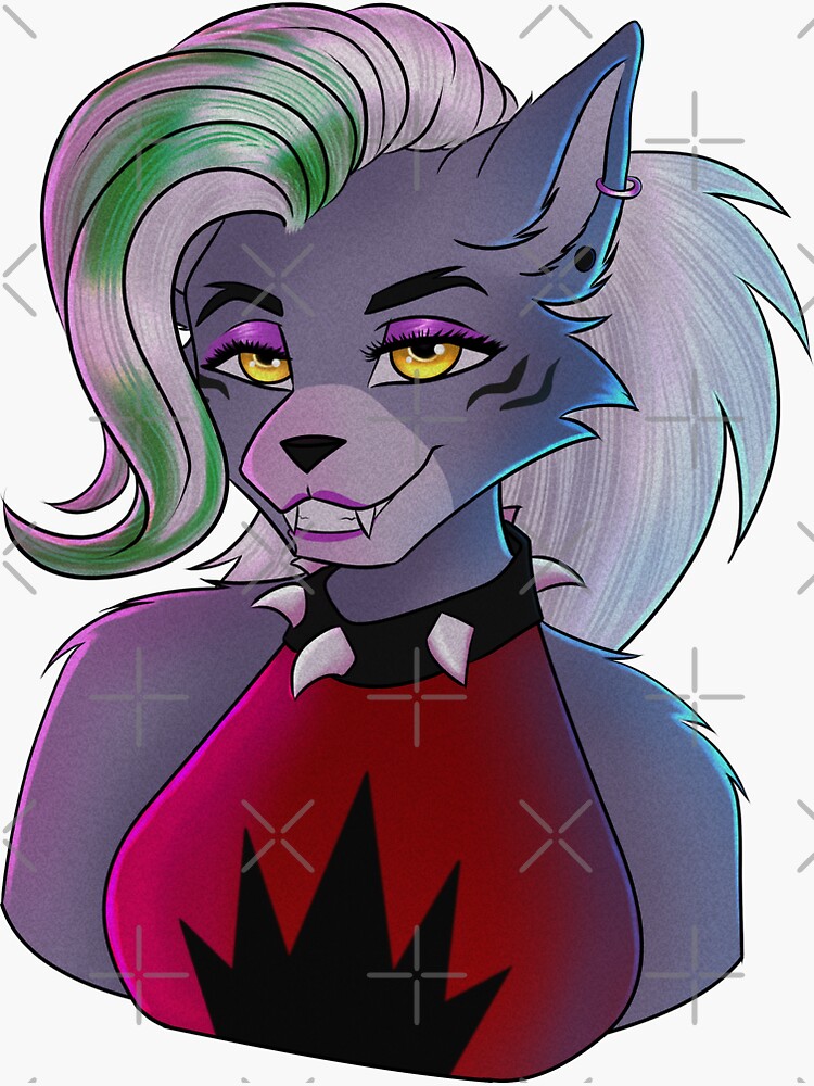 "FNAF - Roxanne Wolf" Sticker for Sale by ThrakenaHeart | Redbubble