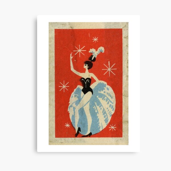 Burlesque Vintage Canvas Prints | Redbubble