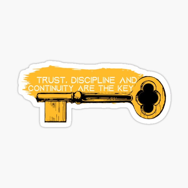 "the key to success" Sticker for Sale by MzX-O | Redbubble