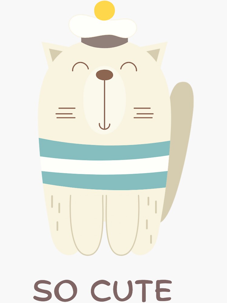 "So Cute" Sticker for Sale by Mewnicorn | Redbubble