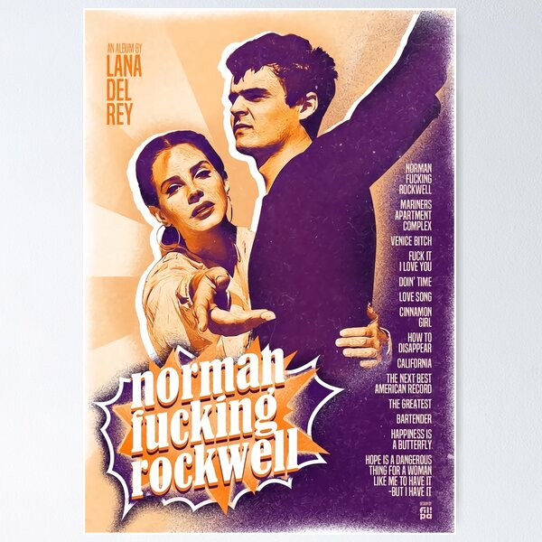 "Lana Orange Purple NFR" Poster for Sale by Michelle Huang | Redbubble