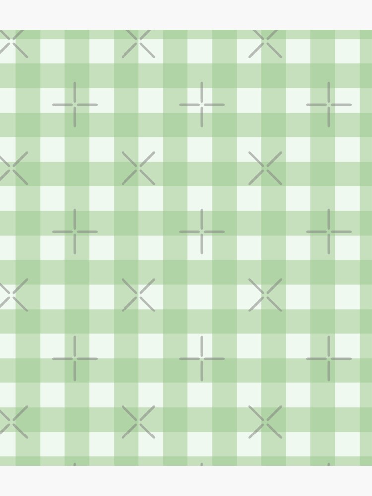 " Sage Green, Gingham, Pattern, Checkered" Sticker for Sale by ...