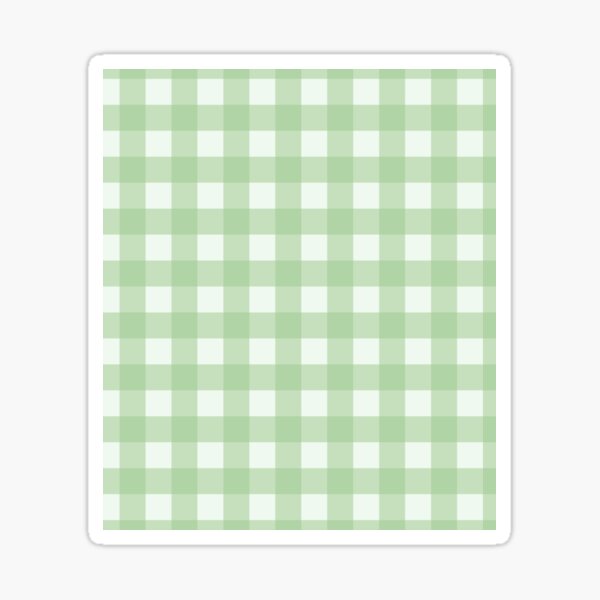 " Sage Green, Gingham, Pattern, Checkered" Sticker for Sale by ...