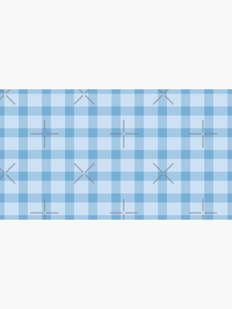 "Light Blue Buffalo Plaid " Sticker for Sale by korlatte | Redbubble