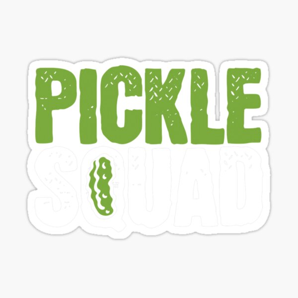 "Pickle Cucumber Vegan Squad Green Grocer" Sticker for Sale by ...