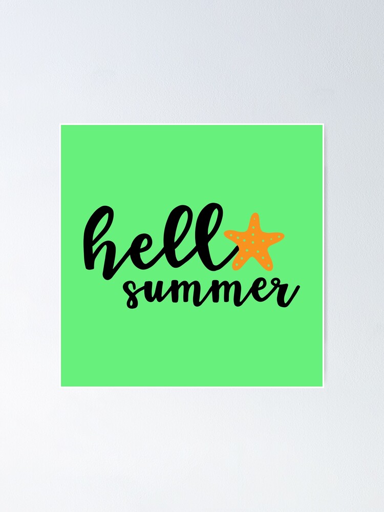 "Hello summer, summer check" Poster for Sale by Uglying | Redbubble