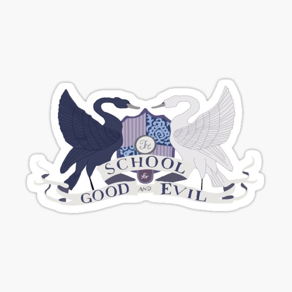 "School for Good and Evil Crest" Sticker for Sale by HortsFrogPjs ...