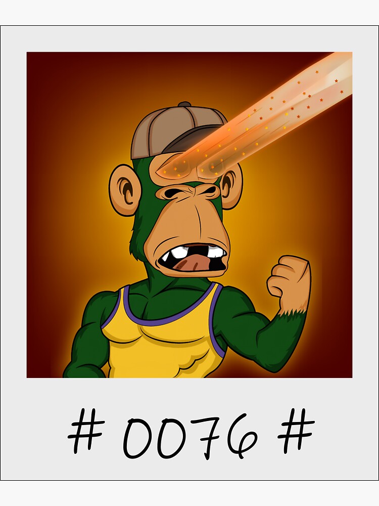 "Monkeys Family Portrait #0076#" Sticker for Sale by Kvn-Art | Redbubble