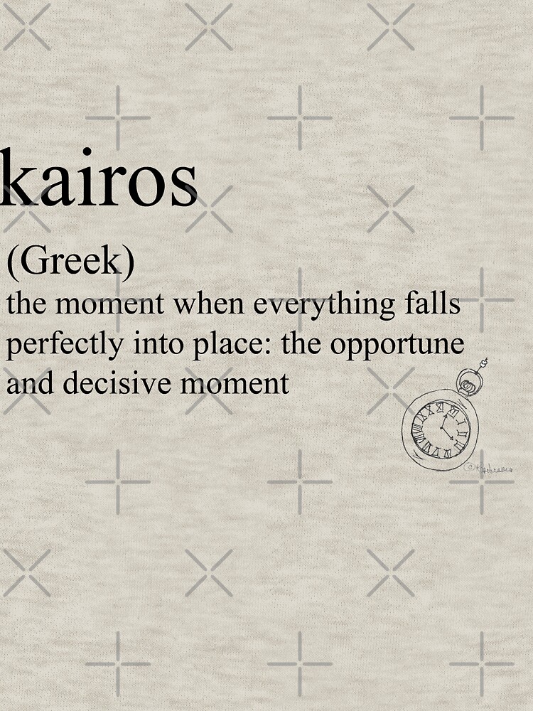 "Kairos- (Greek) statement tees & accessories" Pullover Hoodie for Sale ...