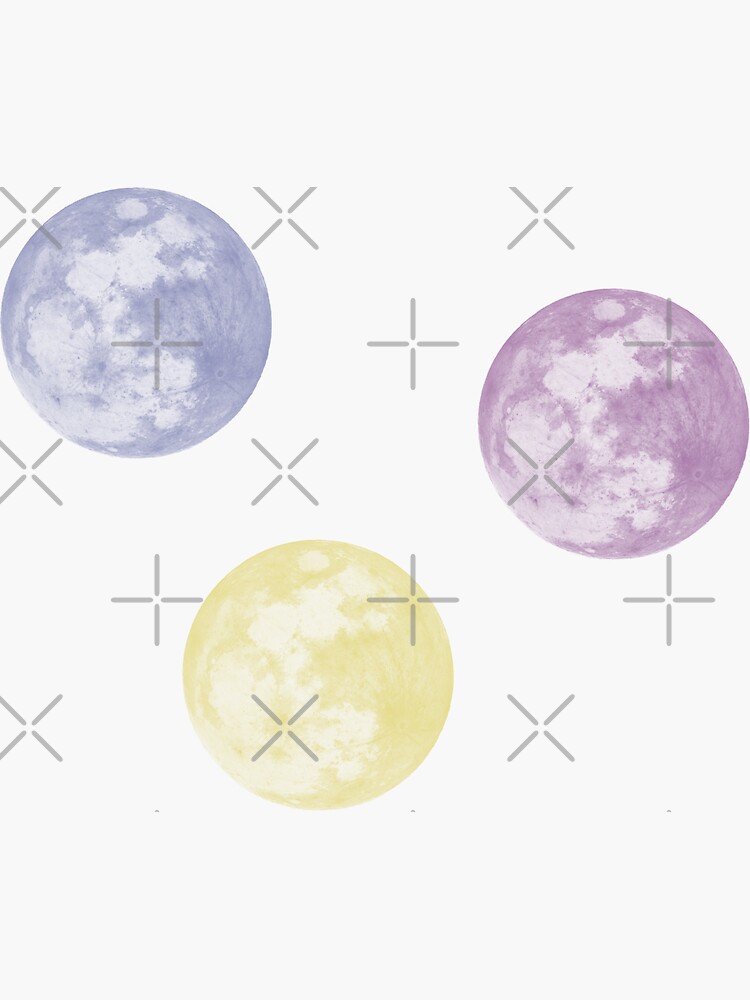 "Full Moon Pack" Sticker for Sale by Areej24 | Redbubble