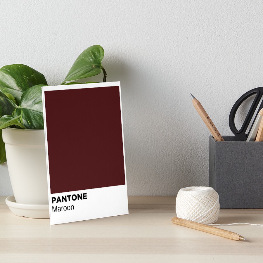 "Maroon Pantone Color Swatch " Sticker for Sale by jamiejamie00 | Redbubble