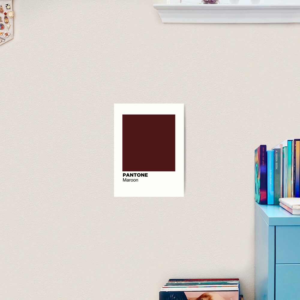 "Maroon Pantone Color Swatch " Sticker for Sale by jamiejamie00 | Redbubble