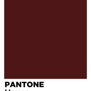 "Maroon Pantone Color Swatch " Sticker for Sale by jamiejamie00 | Redbubble