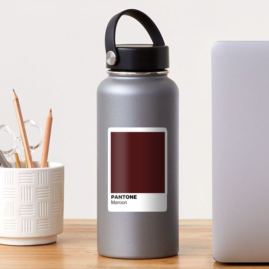 "Maroon Pantone Color Swatch " Sticker for Sale by jamiejamie00 | Redbubble