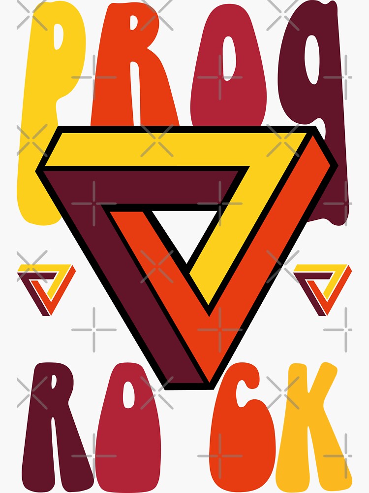 "I love progressive rock" Sticker for Sale by GraphismNinja | Redbubble
