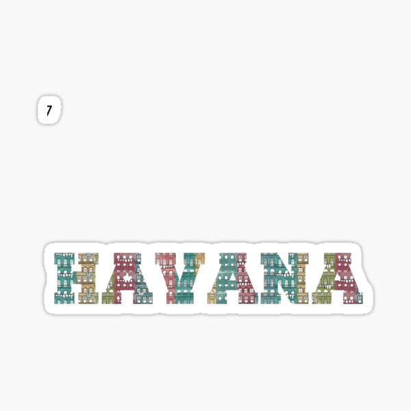 "HAVANA CUBA CARIBBEAN TROPICAL AND SUMMER" Sticker for Sale by ...
