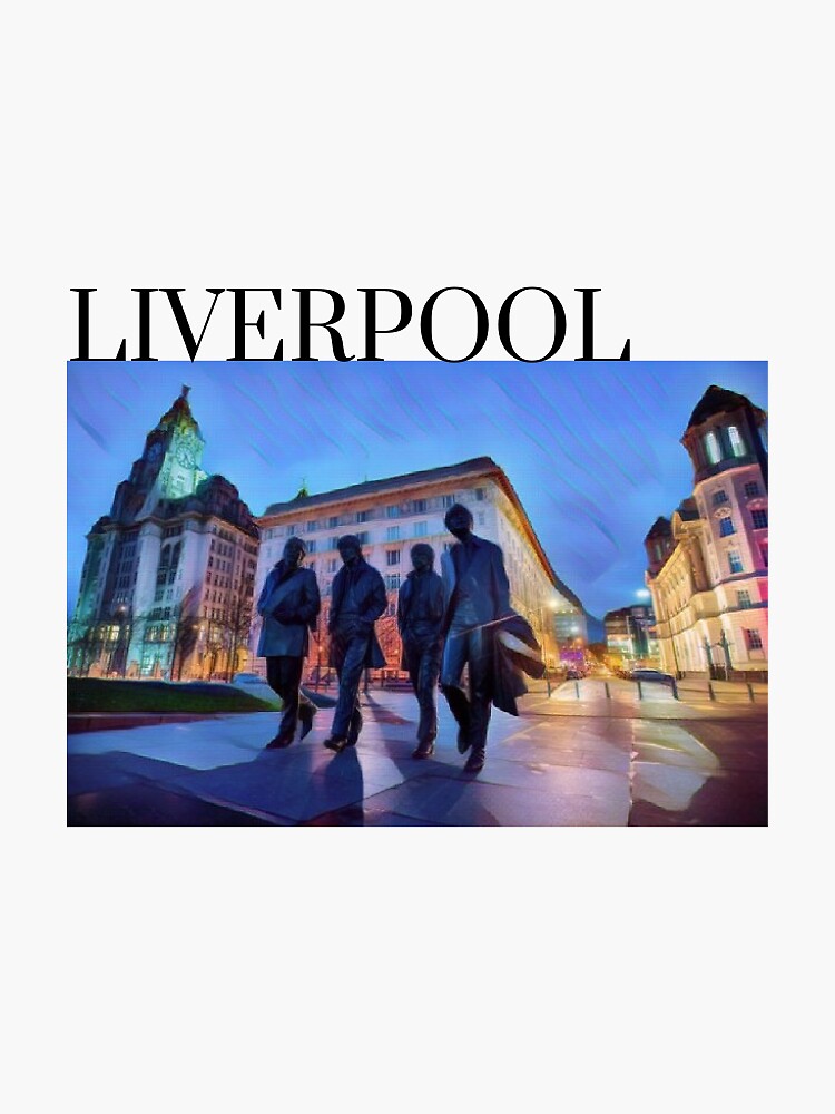 "Liverpool City Sticker" Sticker for Sale by carrotsnlimes | Redbubble