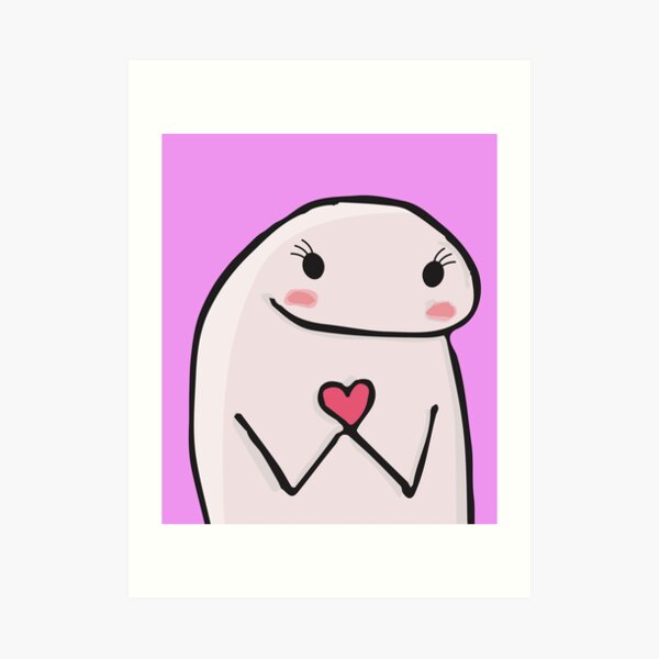 "Flork loves you - Flork with heart" Art Print for Sale by ebo-tshirt ...