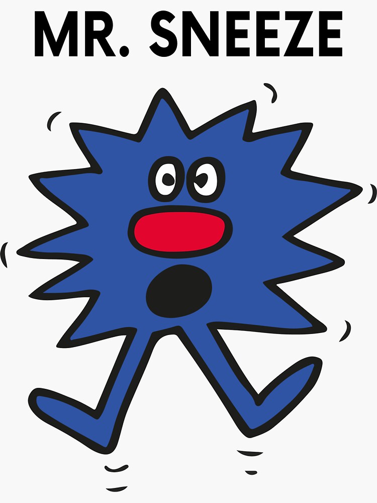 "MR. SNEEZE" Sticker for Sale by reedae | Redbubble