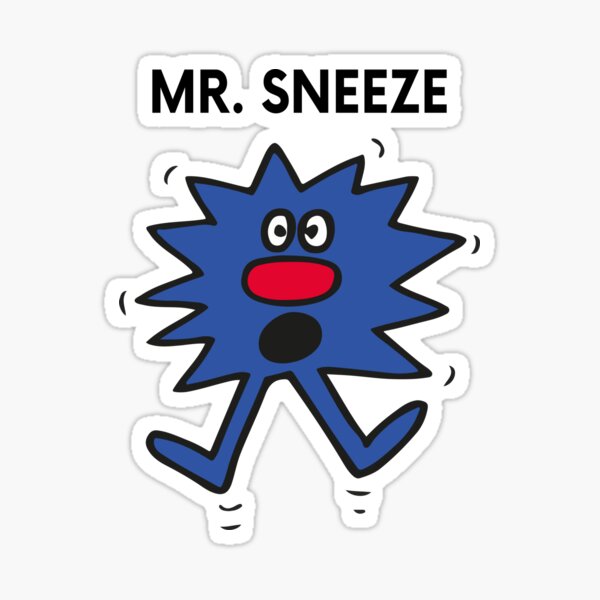 "MR. SNEEZE" Sticker for Sale by reedae | Redbubble