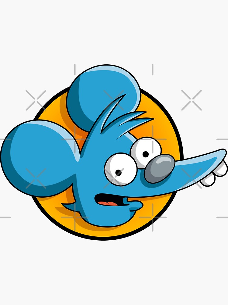 "Itchy" Sticker for Sale by RaymondDiaz | Redbubble