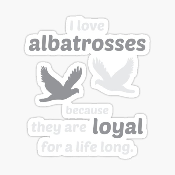 "Albatross loyalty" Sticker for Sale by BeCoolByHarun | Redbubble