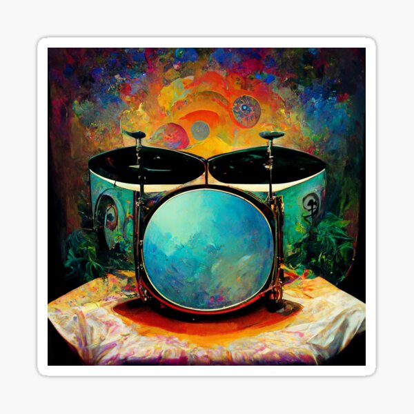 "Ringo Starr's Drum Kit" Sticker for Sale by Vimpace | Redbubble