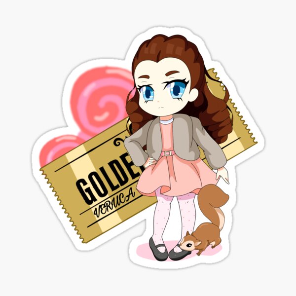 "Veruca (Charlie and the Chocolate Factory)" Sticker by clodywiss ...