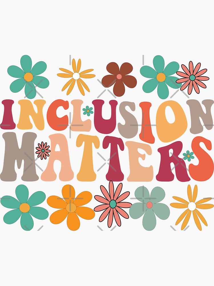 "Inclusion Matters Special Ed Teacher Autism Awareness Retro" Sticker ...